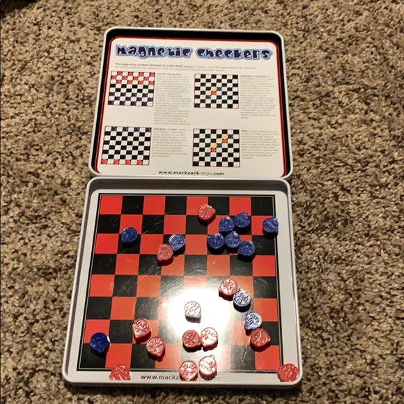 Toys | Euc Magnetic Mini Checkers Game | Poshmark